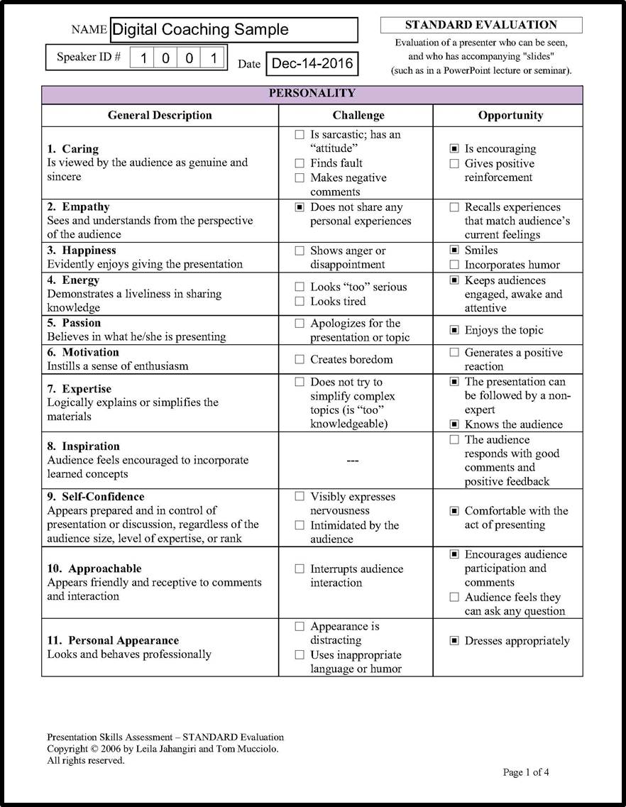 Assessment Tools Visually Speaking